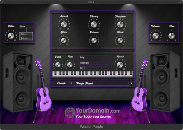 Standard Woofer Keyboard GUI - Sound Plugin Designer - VST GUI Plugin ...